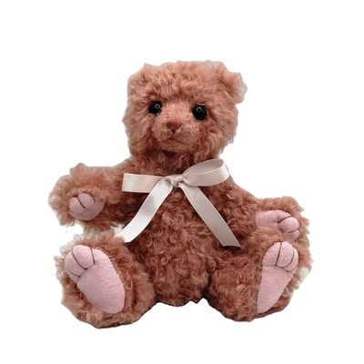 Custom Embroidered Logo Soft Stuffed Plush Joint Teddy Bear Toy Movable ...